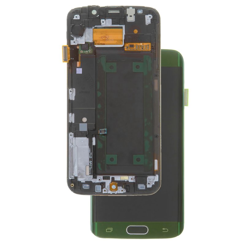 Pantalla LCD puede usarse con Samsung G925F Galaxy S6 EDGE, verde, con ...